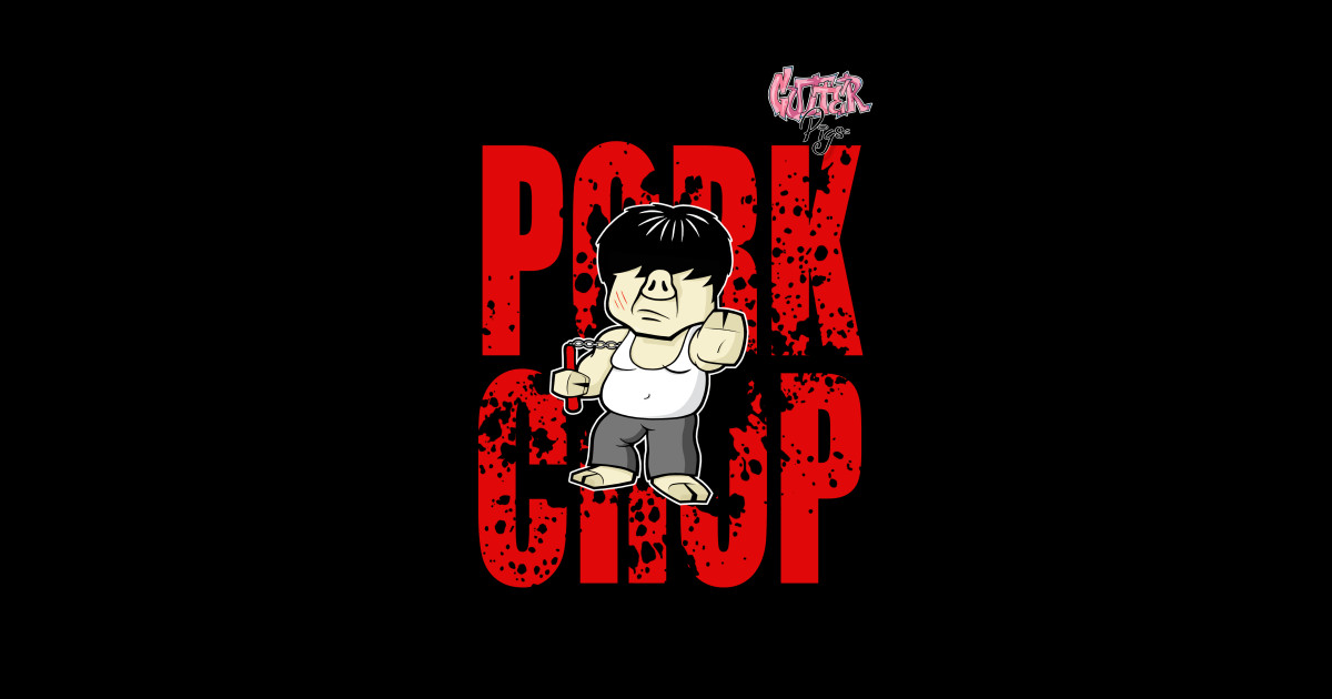 Gutter Pigs Pork Chop - Kung Fu - Sticker | TeePublic