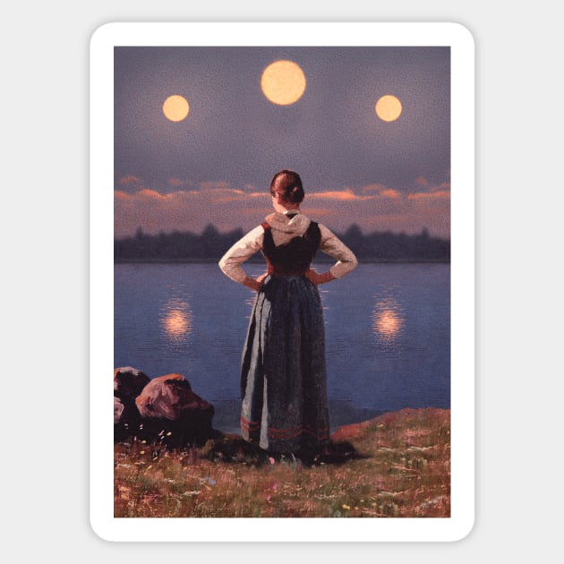 The Three Suns - Triple Sun - Sticker | TeePublic