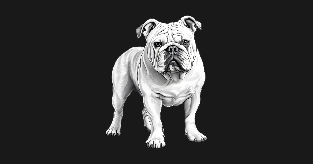 Bull Dog Design - Bull Dog - T-Shirt | TeePublic
