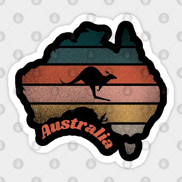 Map of Australia - Australia - Sticker | TeePublic