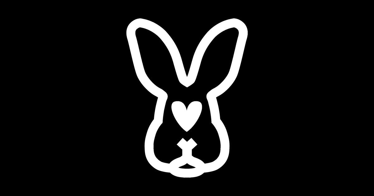 Rabbit Heart White Logo - Rabbitheart - Sticker | TeePublic