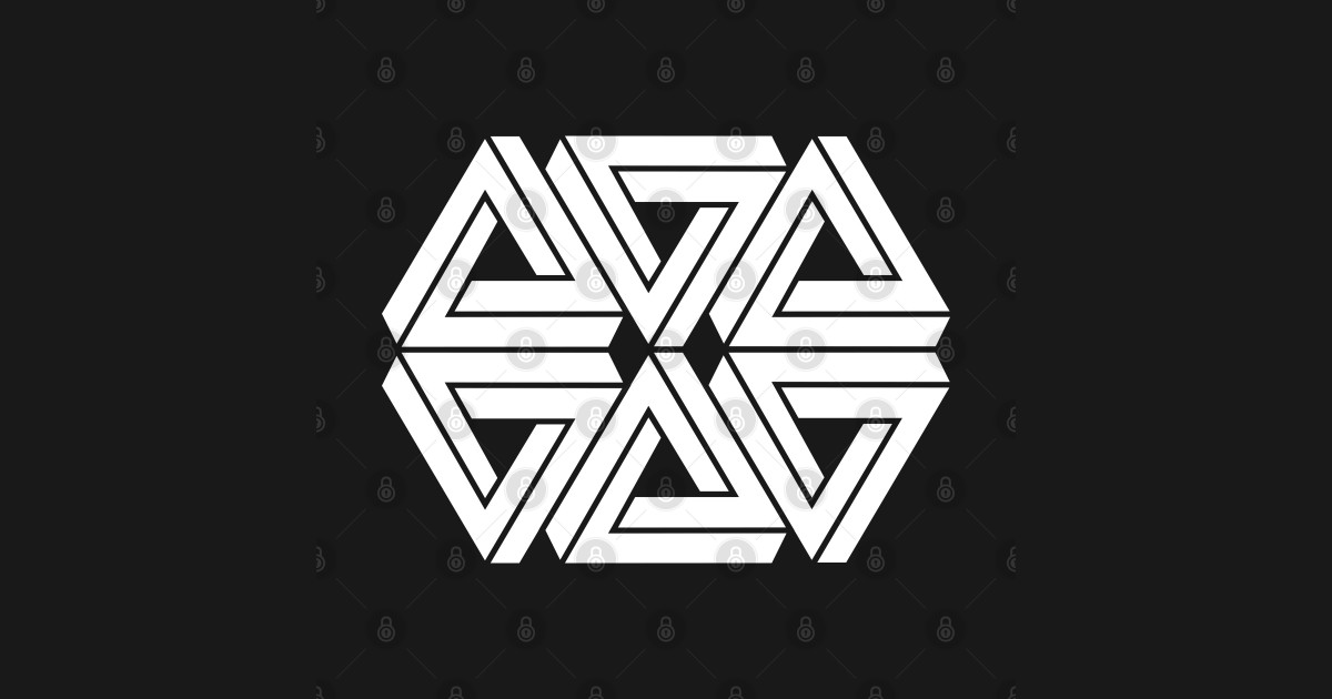 Infinity triangles pattern - Geometric - T-Shirt | TeePublic