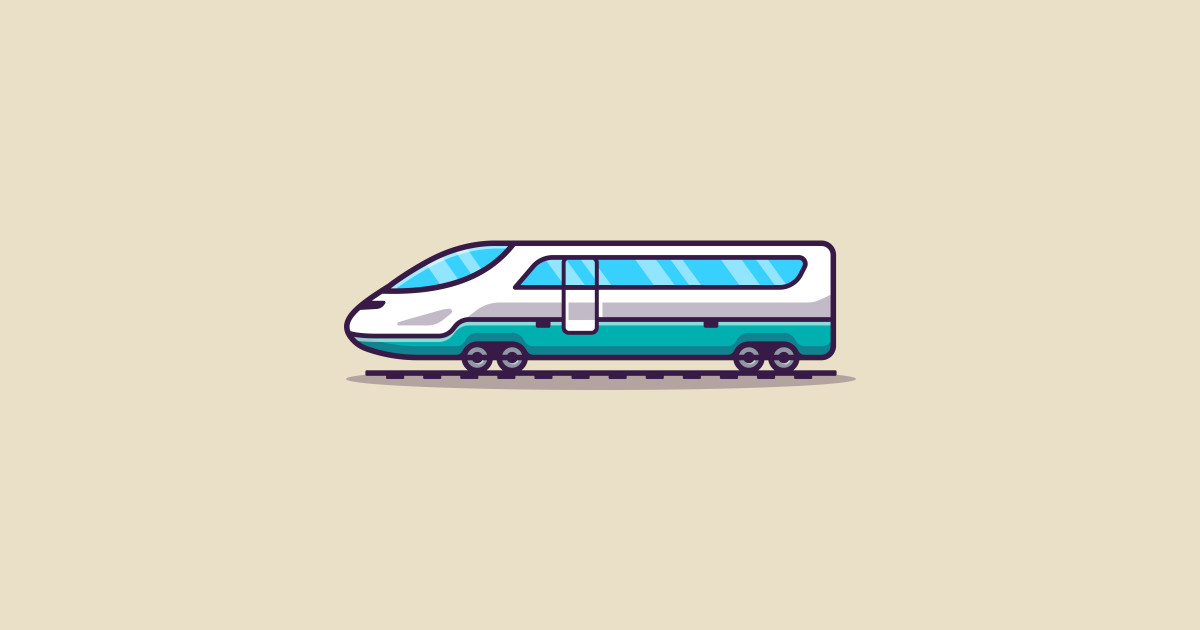 Fast Train Cartoon Illustration - Fast Train Cartoon Illustration - T ...