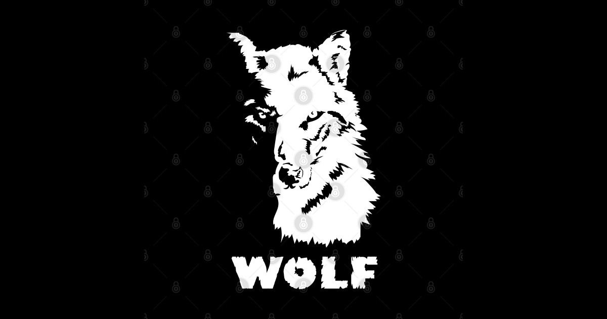 White wolf - Wolf - Sticker | TeePublic