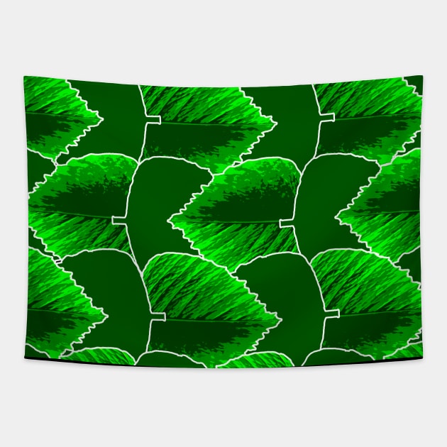 A beautiful and pretty leaf pattern. - Leaf Sticker - Tapestry | TeePublic