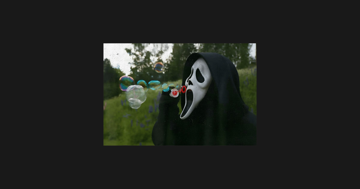 Scary Face Blowing Bubbles Halloween - Scary Face Bubbles - T-Shirt ...