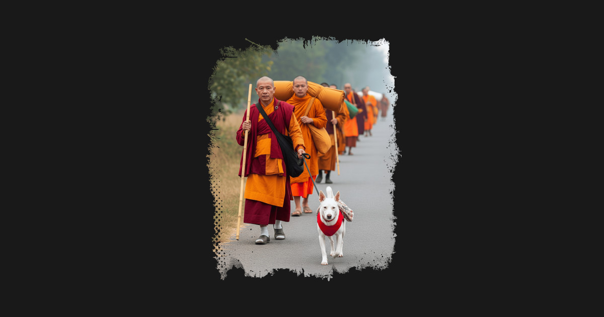 aloka peace dog walk for peace warm vintage outline - Aloka Peace Dog ...