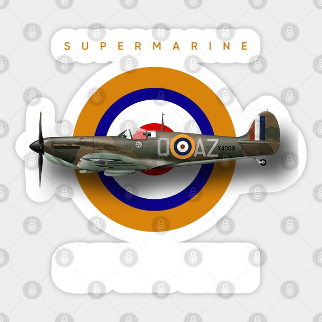 Supermarine Spitfire - Legends of ww2 - Spitfire - Sticker | TeePublic
