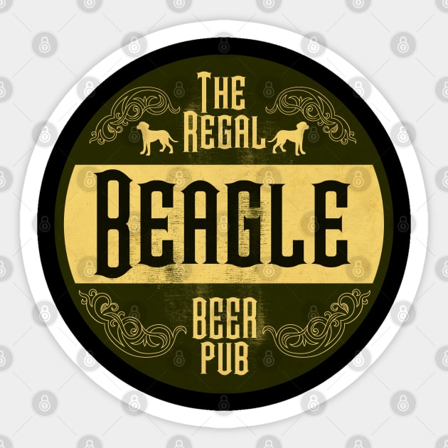 Vintage Regal Beagle Pub - Regal Beagle - Sticker | TeePublic