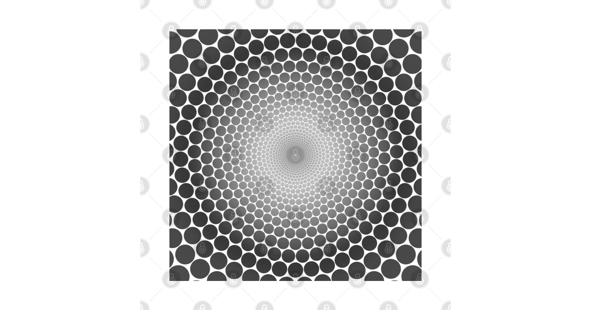 Optical Illusion Radial Gradient Slate on White NOIR 1 - Gradient - T ...