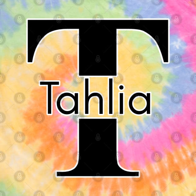 Initial T Monogram Tahlia Name Label - Initial T Monogram Tahlia Name ...