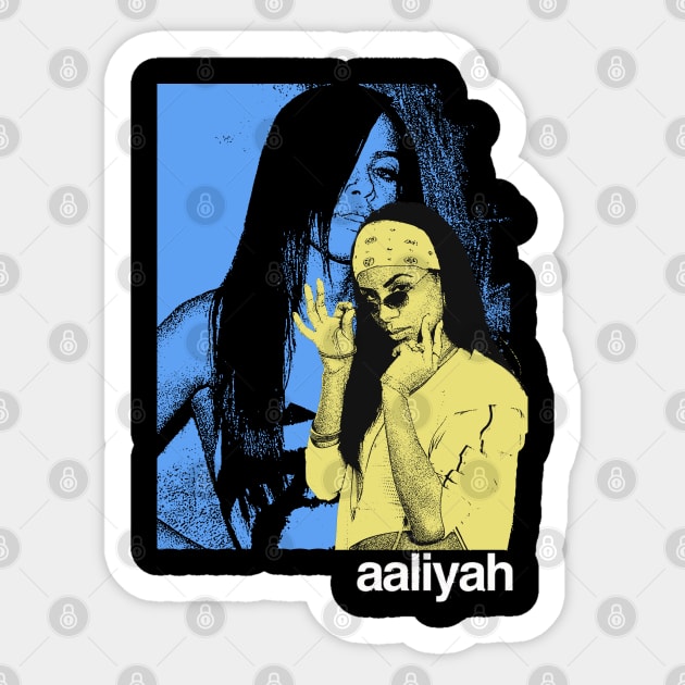 Aaliyah hip hop - Aaliyah - Sticker | TeePublic