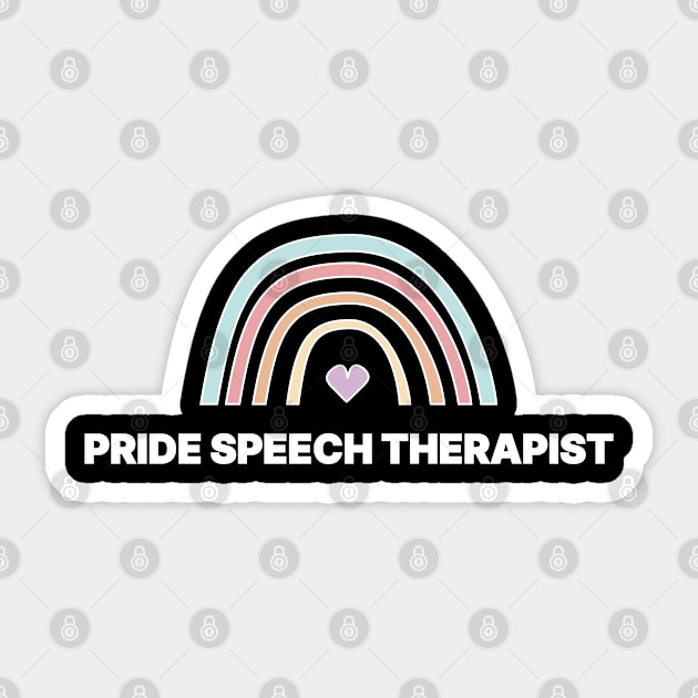 Pride Month - Pride Speech Therapist - Pride Month - Sticker | TeePublic