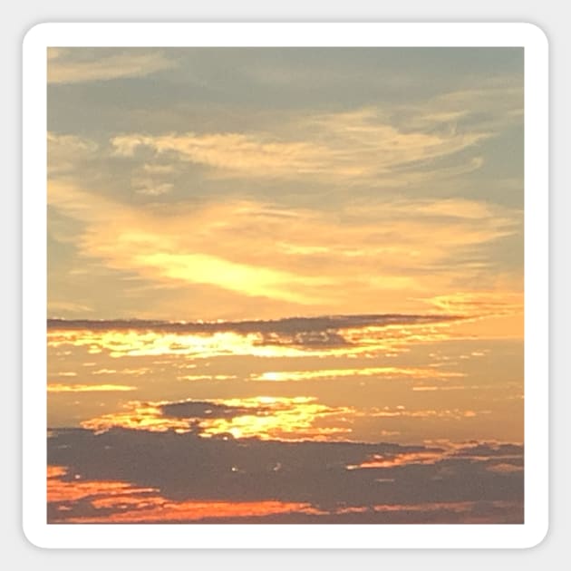 Sunset sky - Cloud - Sticker | TeePublic