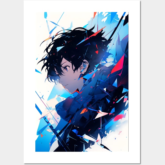 Anime Boy Geometric Fusion - Anime Wallpaper - Anime Art - Posters and ...