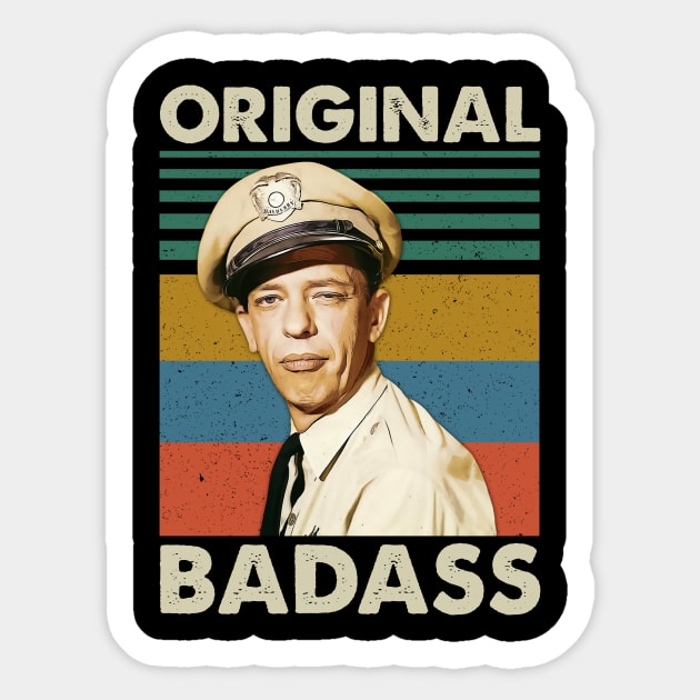 Original Badass - Barney - Sticker | TeePublic