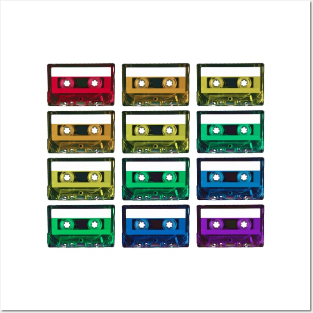 Cassette Rainbow - Music - Posters and Art Prints | TeePublic