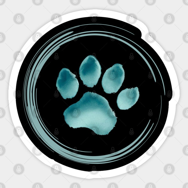 Paw Print - Cute Dog Paw Print - Sticker | TeePublic
