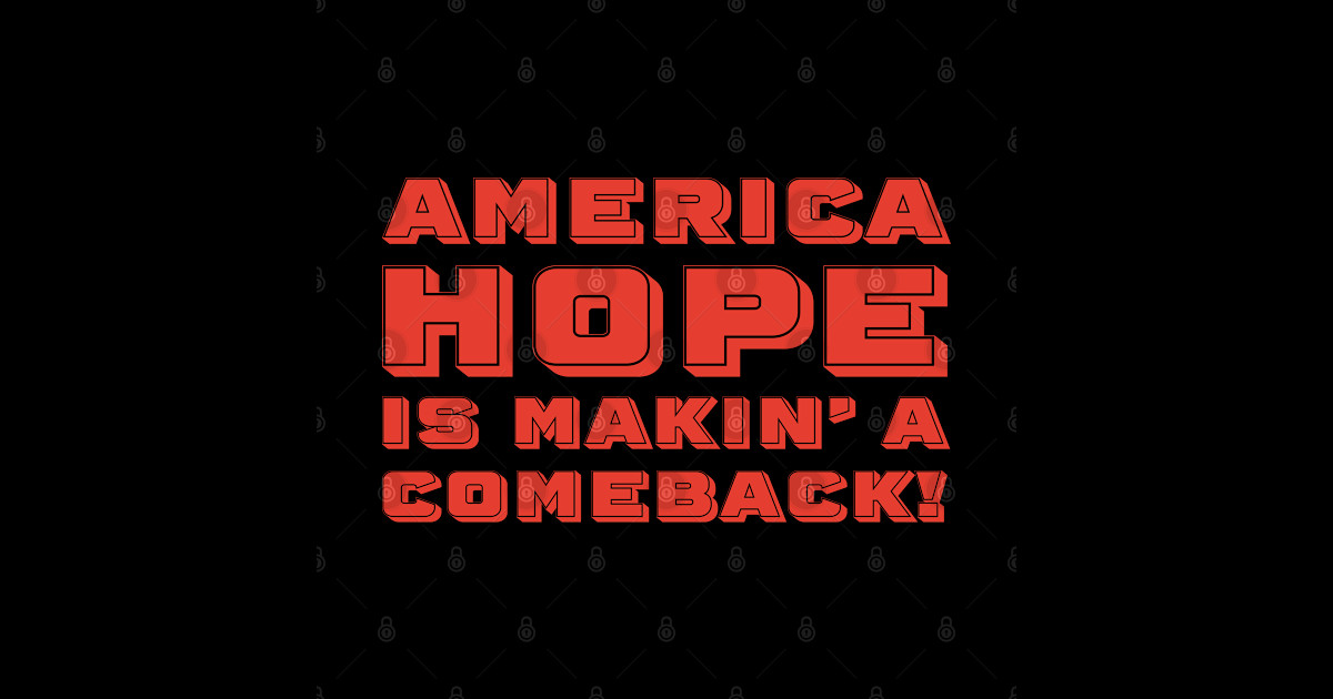 America, HOPE is makin' a comeback!-Michelle Obama - Hope - Sticker ...