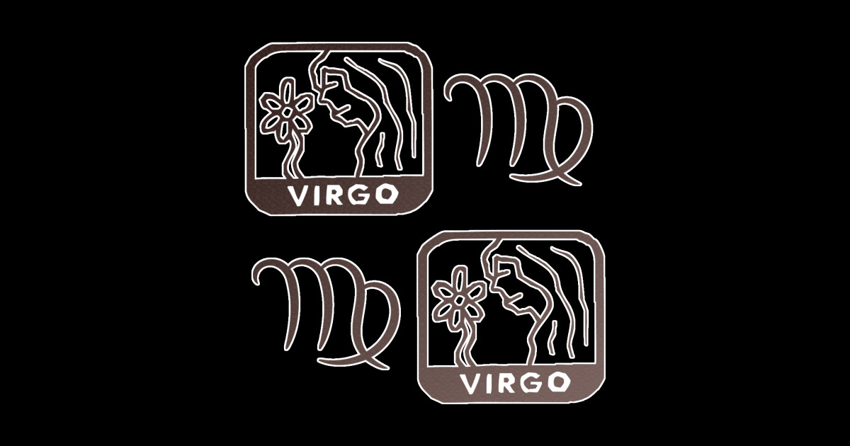 Virgo Birth Sign - Brown - Virgo - Sticker | TeePublic