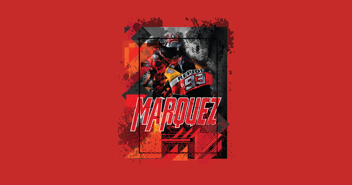 Marc Marquez 93 Superbike Grunge Design - Marc Marquez - T-Shirt ...