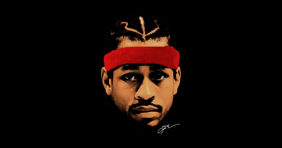Allen Iverson Big Face - Allen Iverson - Sticker | TeePublic