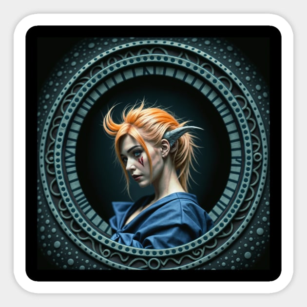 Chrono Sentinel - Character - Sticker | TeePublic