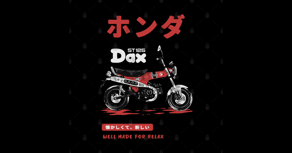 Honda Dax - Dark edition - Japanese - T-Shirt | TeePublic