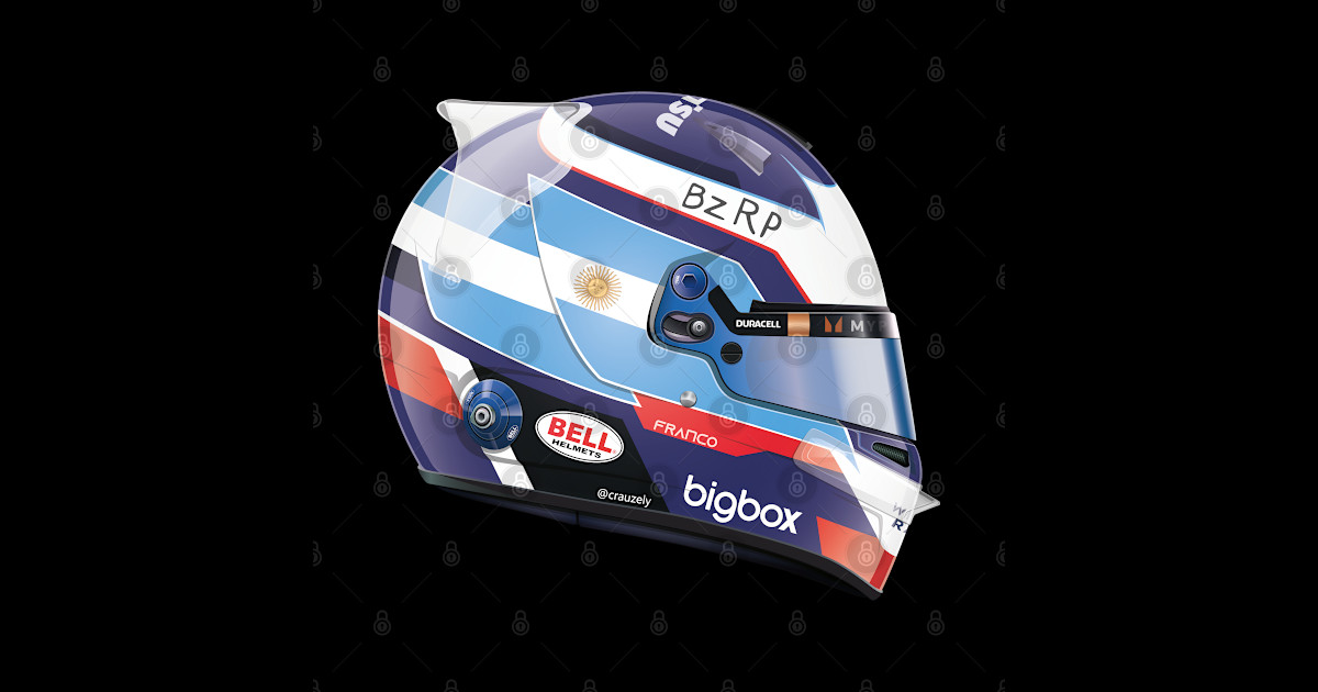 Franco Colapinto (Helmet) - Formula 1 - Tapestry | TeePublic