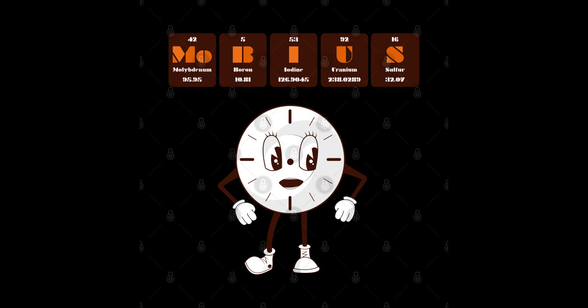 Mobius strip vintage cartoon mascot - Mobius Strip - Posters and Art ...