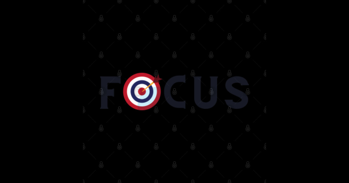 Focus on Your Target // Archery - Archery Target - Sticker | TeePublic