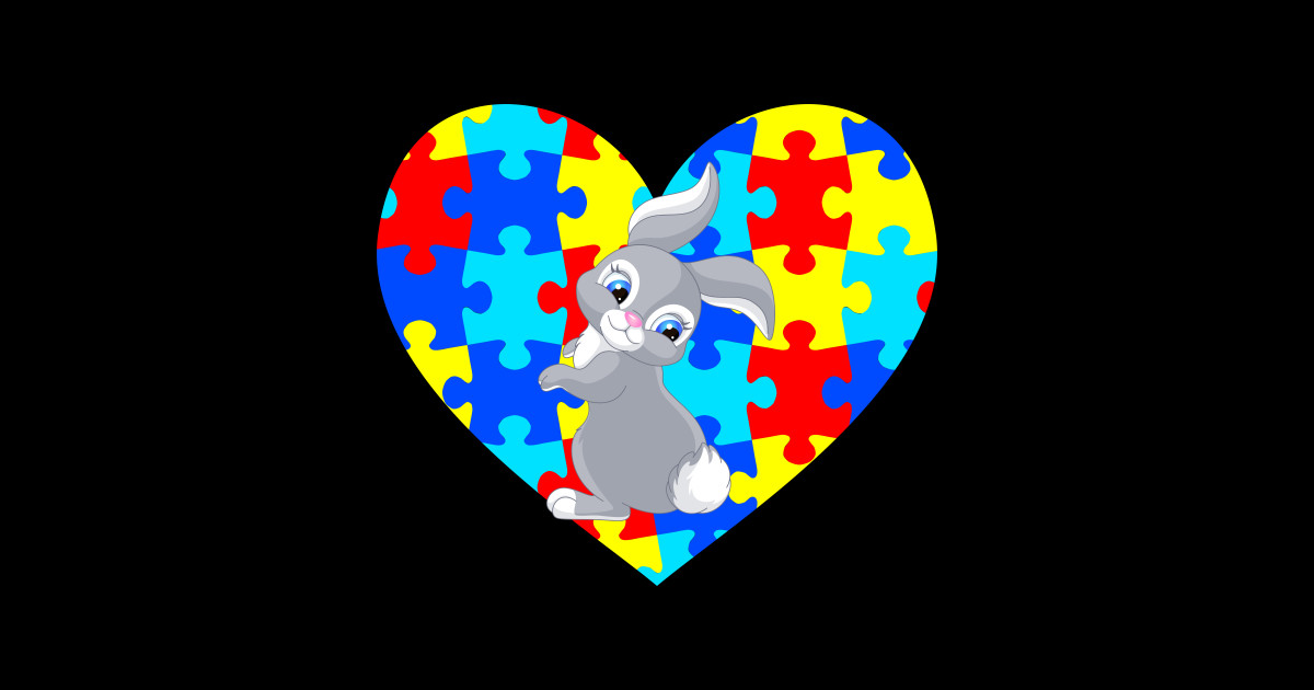 Autism Day rabbit - Autism Day - T-Shirt | TeePublic