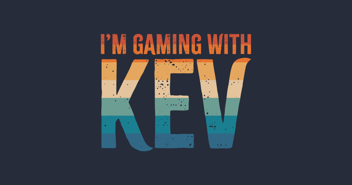 I'm Gaming with Kev Classic Retro Sunset - Gaming - Kids T-Shirt ...