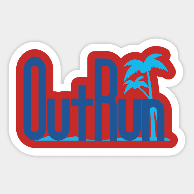 Out Run Logo - Out Run - Sticker | TeePublic