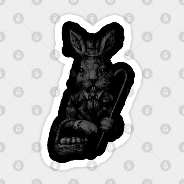 Gothic Easter Bunny - Easter - Sticker | TeePublic