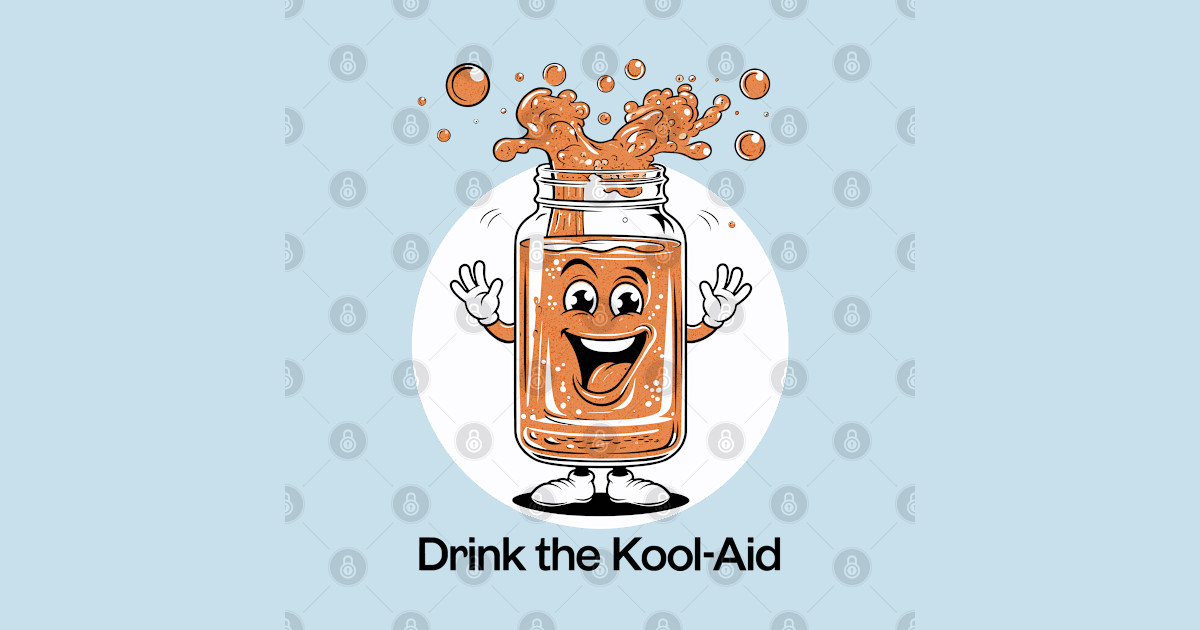 Drink The Kool-Aid - Retro Psychedelic Design - Kool Aid - T-Shirt ...