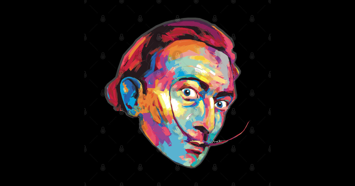 Salvador Dali - Dali Mask - Sticker | TeePublic