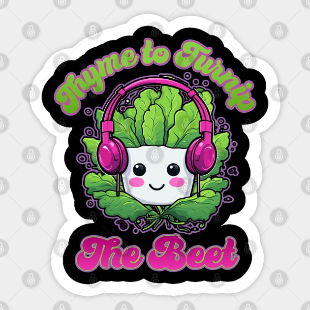 Thyme to Turnip the Beet Chibi Turnip with Headphones - Thyme To Turnip ...