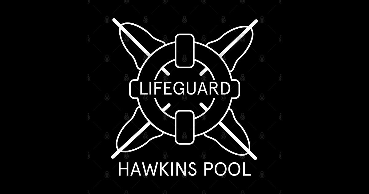 Lifeguard Hawkins Pool - Stranger Things - Sticker | TeePublic