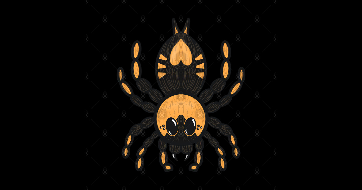 Tarantula Cartoon (Cyriocosmus elegans) - Cyriocosmus Elegans - Sticker ...