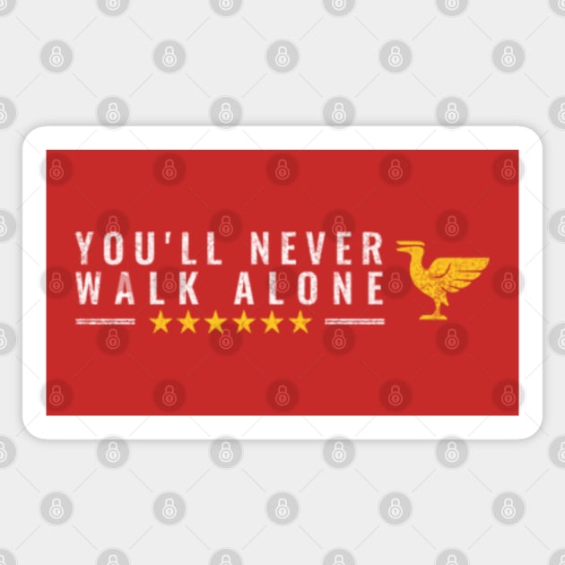 Liverpool FC LFC never walk alone - Liverpool Fc - Sticker | TeePublic