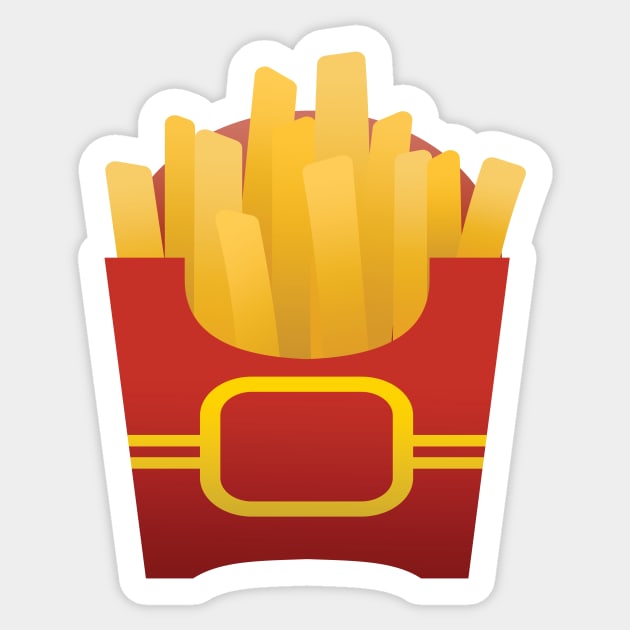 French Fries - Food - Sticker | TeePublic