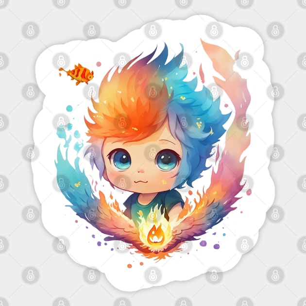 Cute Flames: Adorable Baby on Fire - Adorable Baby On Fire - Sticker ...