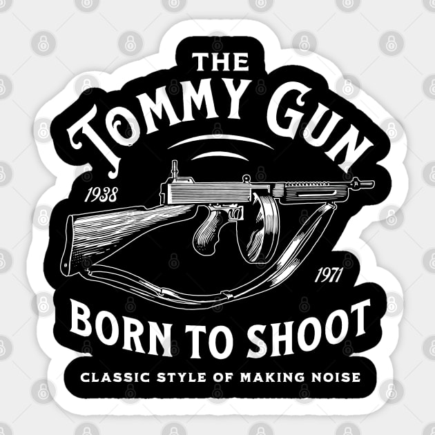 Thompson Submachine Gun | World War 2 Weapon - Tommy Gun - Sticker ...