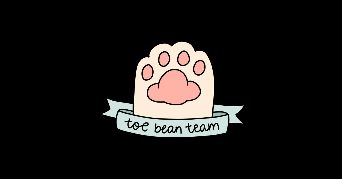 Toe bean team - Paws - Sticker | TeePublic