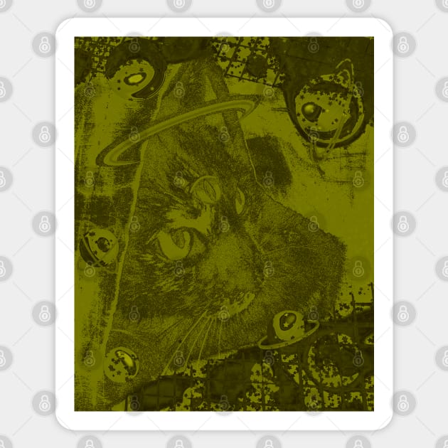 Space Cat V16 - Cats - Sticker | TeePublic