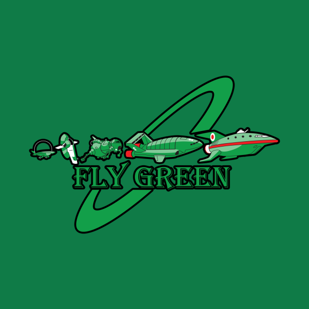 Fly Green - Spaceships - T-Shirt | TeePublic