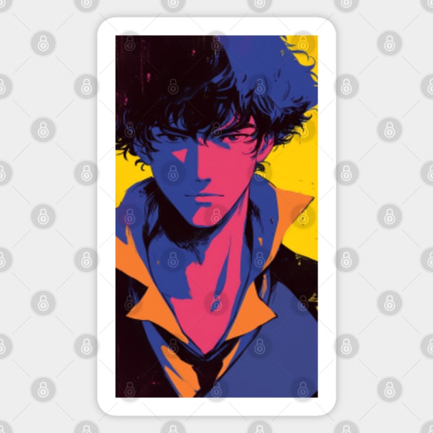 Spike Pop Art - Anime Merch - Sticker | TeePublic