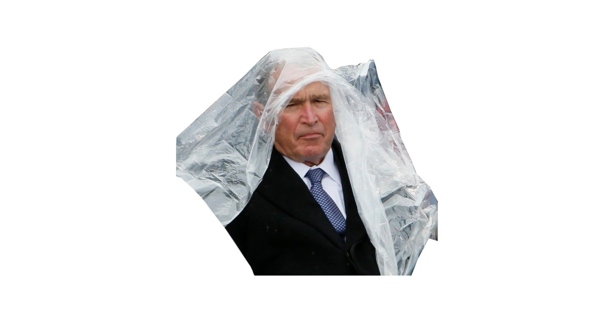 George W Bush - Poncho Meme - Mad - George W Bush - T-Shirt | TeePublic