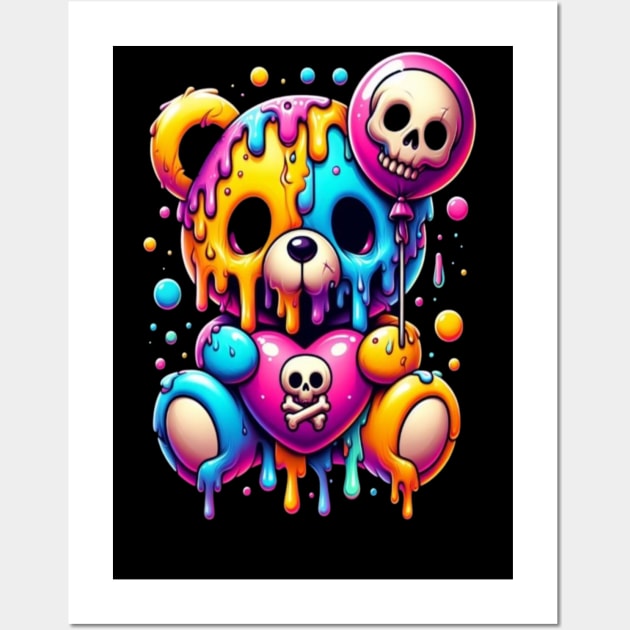 Melting scary teddy bear - Teddy Bear Lover - Posters and Art Prints ...
